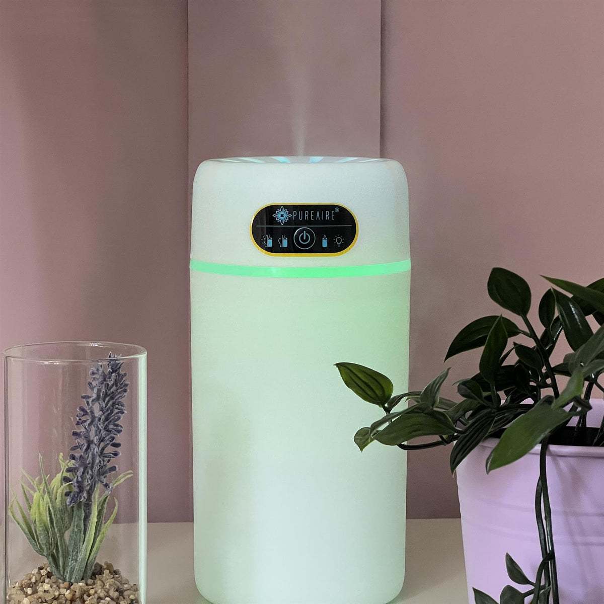 PureAire Ultrasonic Humidifier White 800ml USB – PureAireUK