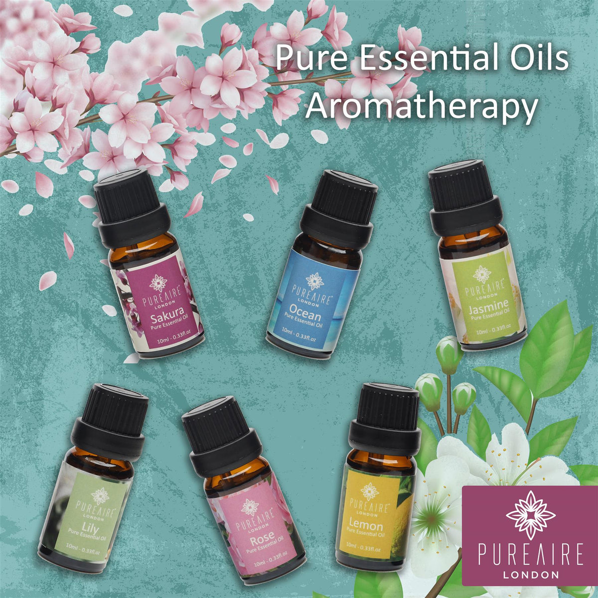 PureAire London Pure Essential Oils 6 Pack – PureAireUK